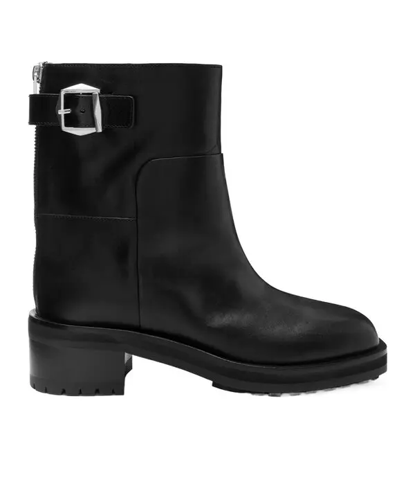 JIMMY CHOO Leather Ankle Boots
