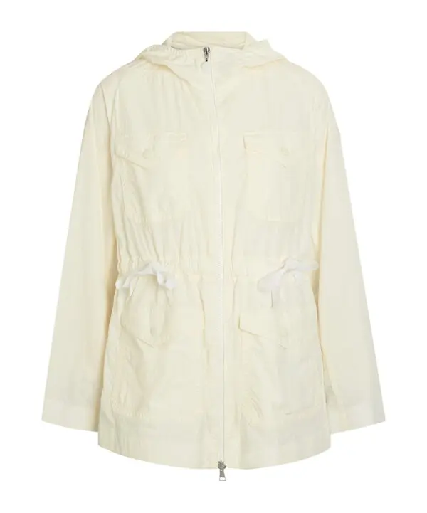 Moncler Short Hooded Jacket - White