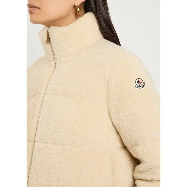 Moncler Teddy Fleece Short Puffer Jacket
