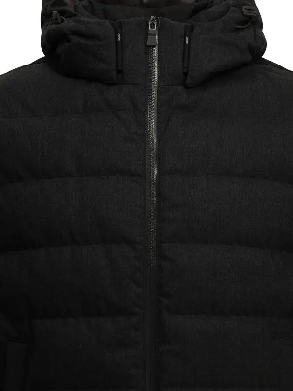 Herno Hooded Flannel Down Jacket