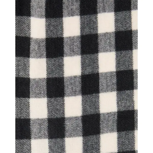 Barbour Knitted Beanie And Check Scarf Set