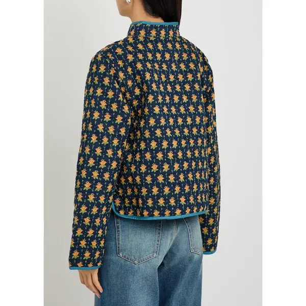 Polo Ralph Lauren Cotton Oversized-fit Quilted Jacket - Blue