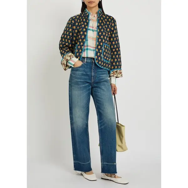 Polo Ralph Lauren Cotton Oversized-fit Quilted Jacket - Blue