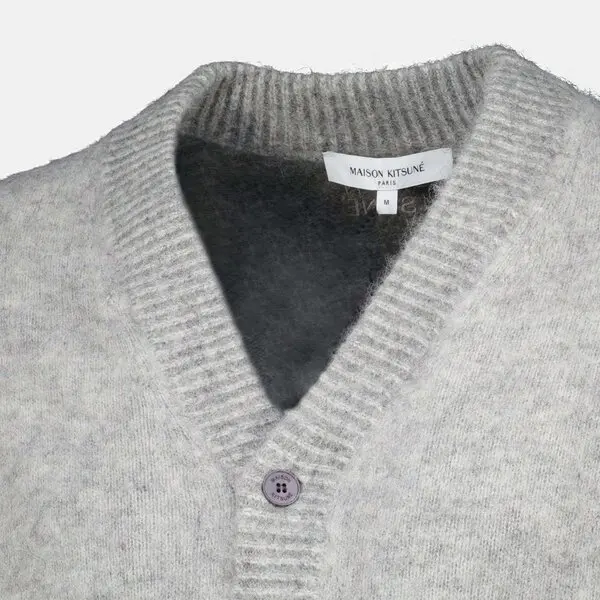 Maison Kitsuné Ombré-effect V-neck Cardigan