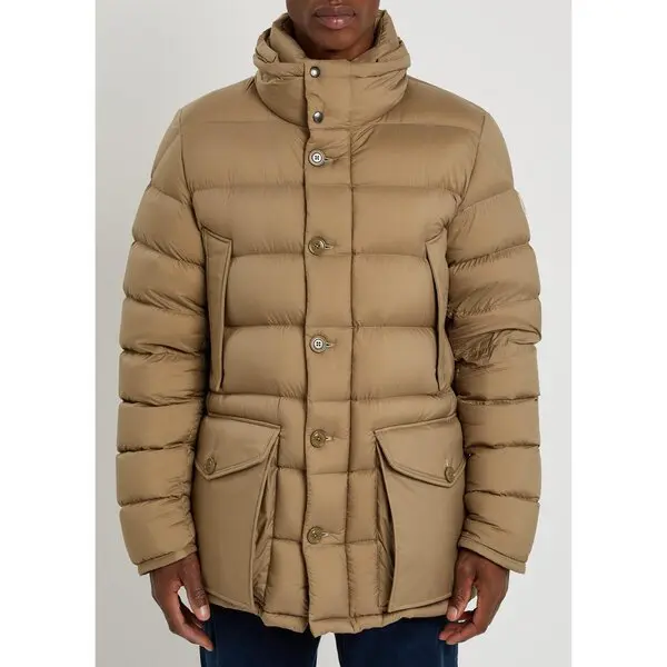 Moncler Hooded Mid-length Down Coat