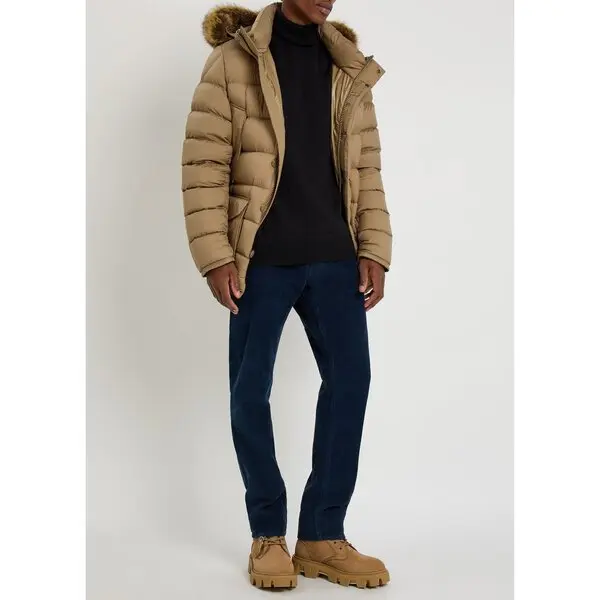 Moncler Hooded Mid-length Down Coat