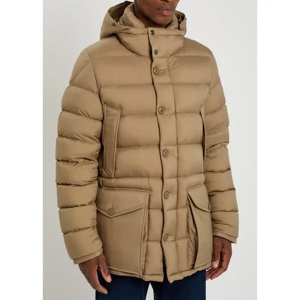 Moncler Hooded Mid-length Down Coat