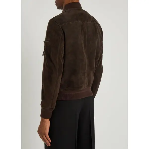 TOM FORD Stand-collar Suede Pilot Jacket