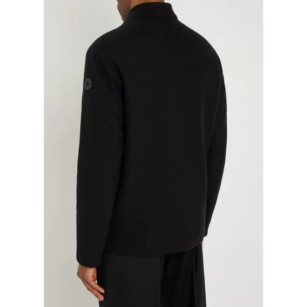 Moncler Stand-collar Woolen Long-sleeved Coat