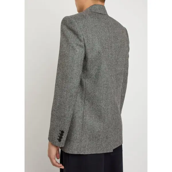 Saint Laurent Checkered Single-button Blazer