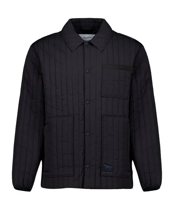 Maison Kitsuné Quilted Snap-front Jacket