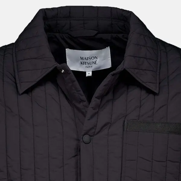 Maison Kitsuné Quilted Snap-front Jacket