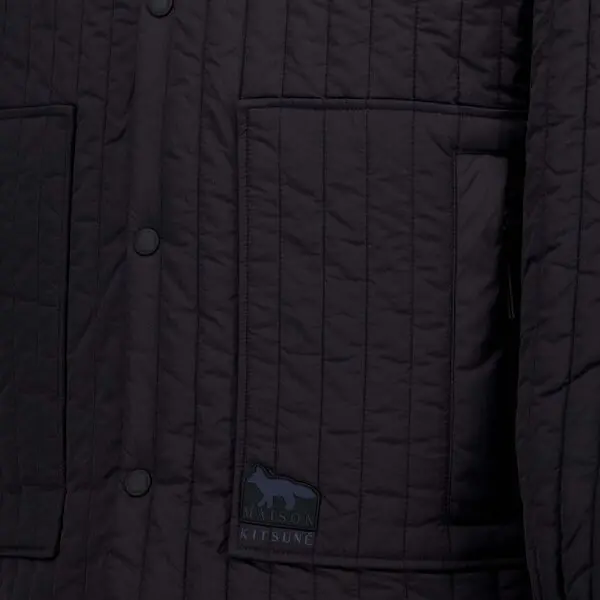Maison Kitsuné Quilted Snap-front Jacket