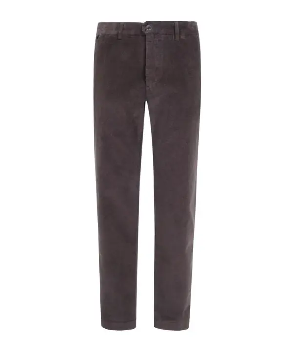 Incotex Corduroy Cotton Trousers - Black