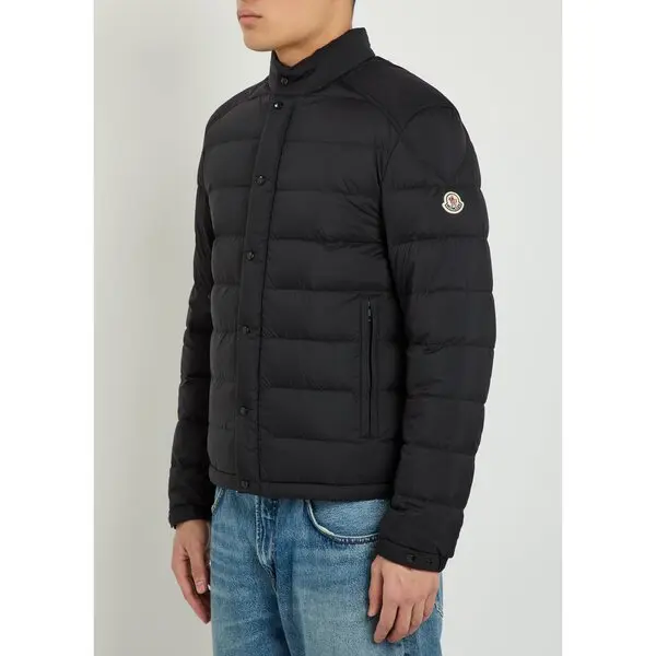 Moncler Horizontal Quilting Stand-collar Down Jacket