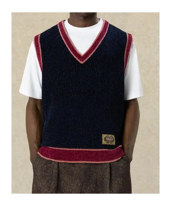 Drole De Monsieur Horse-patch V-neck Vest