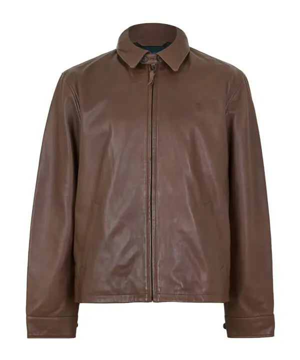 Polo Ralph Lauren Leather Collared Jacket