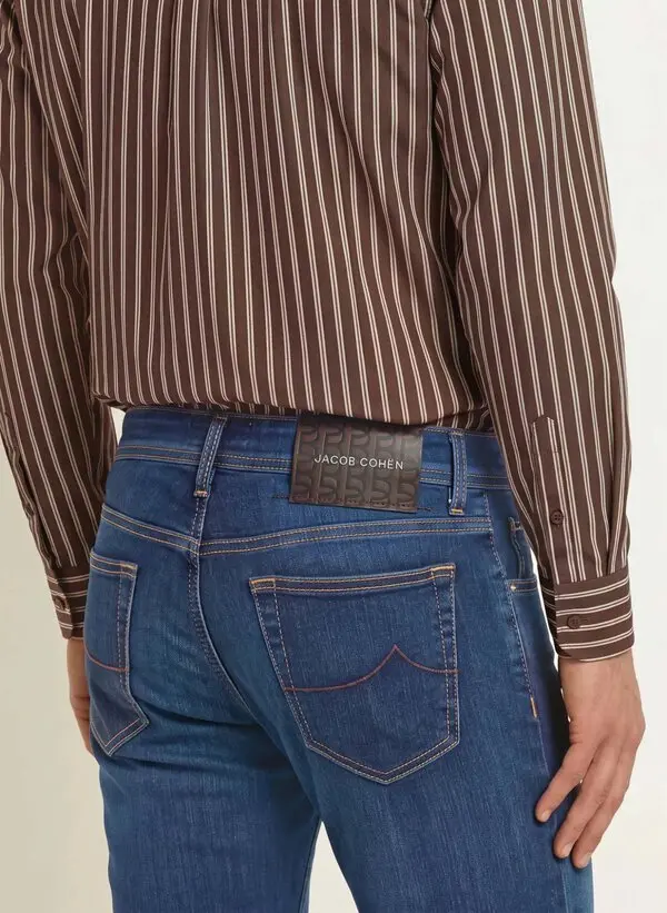 JACOB COHЁN High-waisted Slim-fit Jeans