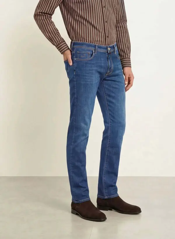 JACOB COHЁN High-waisted Slim-fit Jeans