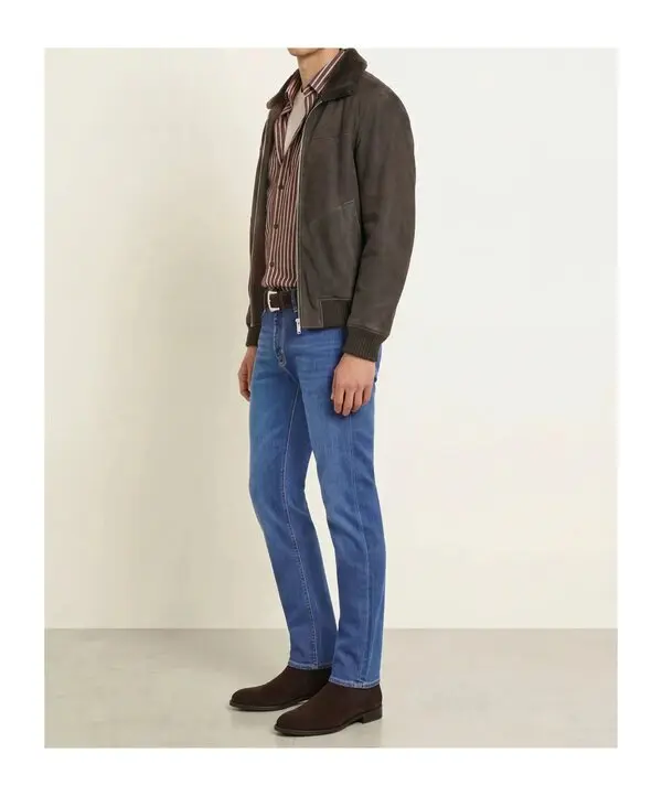 JACOB COHЁN High-waisted Slim-fit Jeans