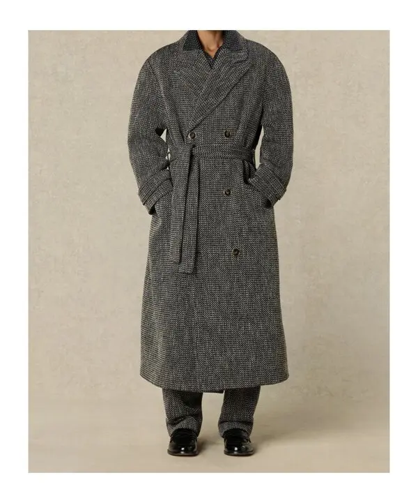 Drole De Monsieur Double Breasted Belted Twill Coat