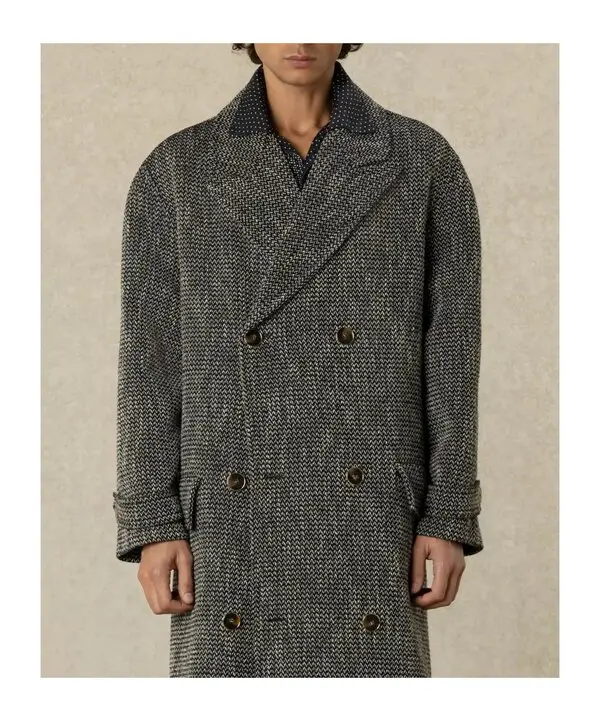 Drole De Monsieur Double Breasted Belted Twill Coat