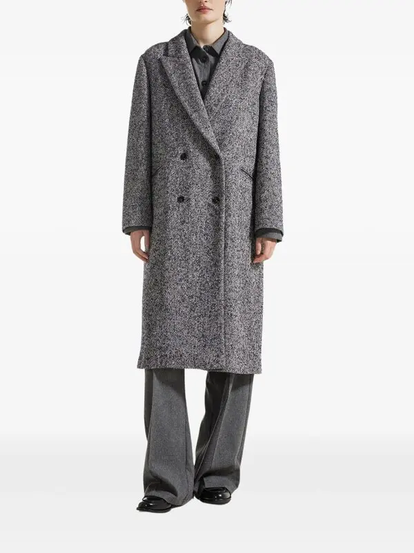Seventy Herringbone Double-breasted Coat