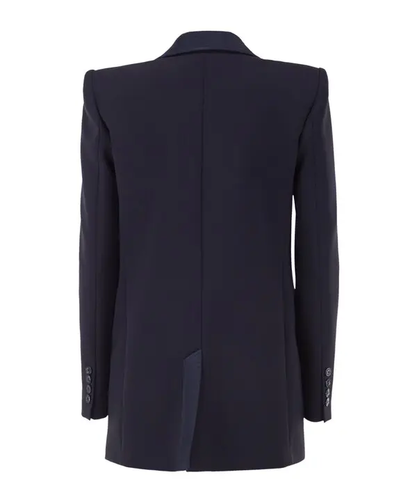 Elisabetta Franchi Jacket In Double Layer Crêpe And Satin Fabrics