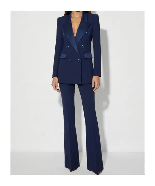 Elisabetta Franchi Jacket In Double Layer Crêpe And Satin Fabrics