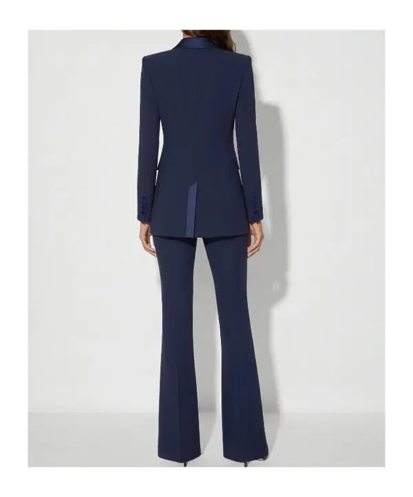 Elisabetta Franchi Jacket In Double Layer Crêpe And Satin Fabrics