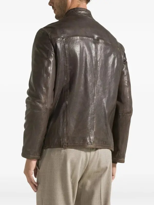Seventy Leather Zip-up Jacket
