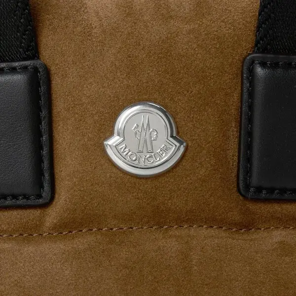 Moncler Cotton-padded Handbag - Brown
