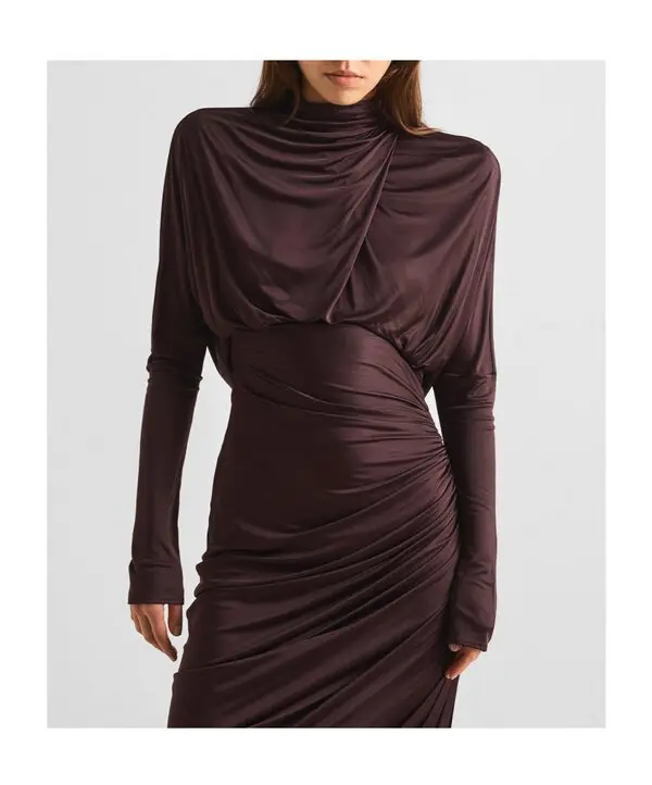 Balmain High Neck Maxi Dress