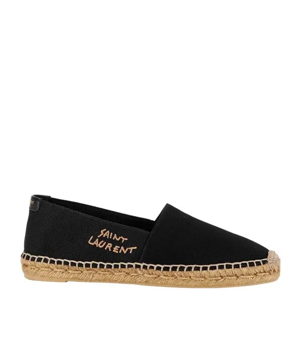 Saint Laurent Canvas Thick-soled Loafers - Black