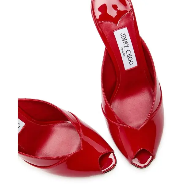 JIMMY CHOO Patent Leather Mules