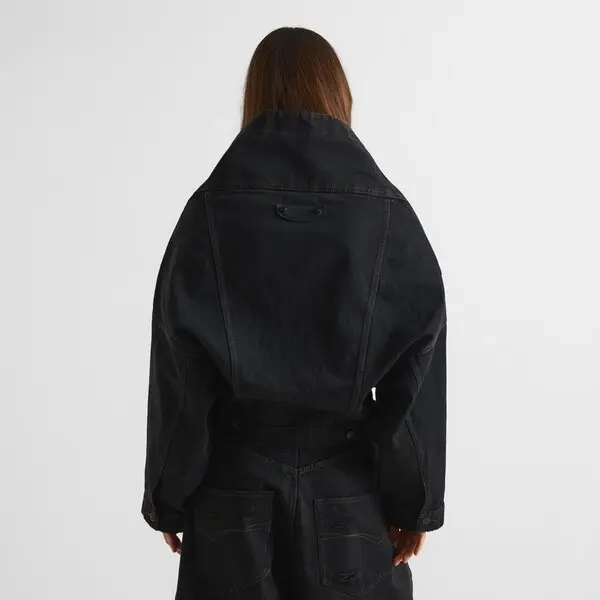 Balenciaga Cropped Denim Jacket
