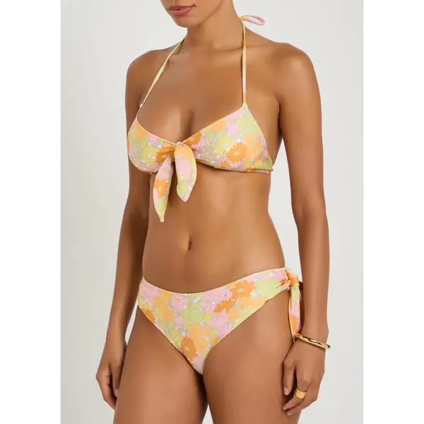 Chloé Floral Tie Side Bikini Bottom
