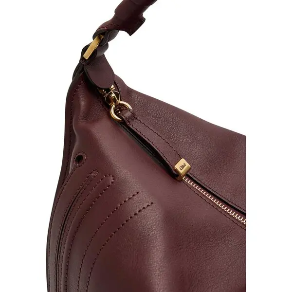 Chloé Curved Leather Crescent-shaped Bag