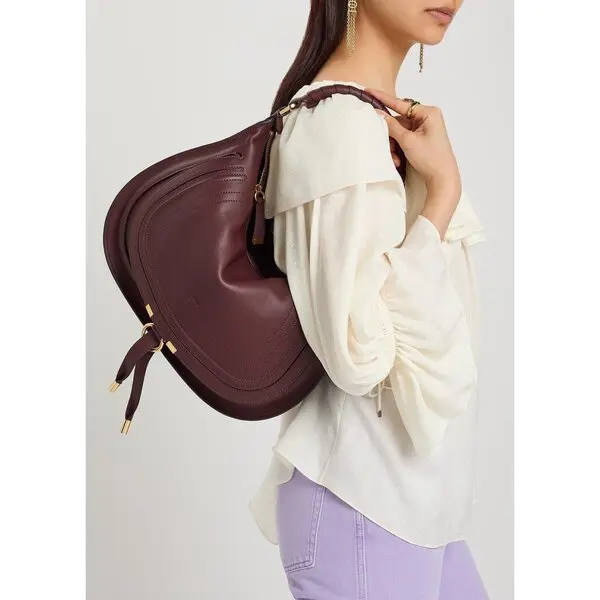 Chloé Curved Leather Crescent-shaped Bag