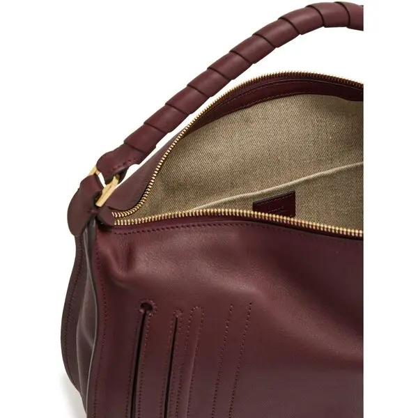 Chloé Curved Leather Crescent-shaped Bag