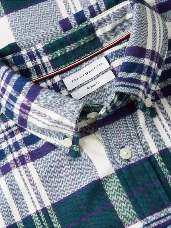 Tommy Hilfiger Regular-fit Plaid Flannel Shirt