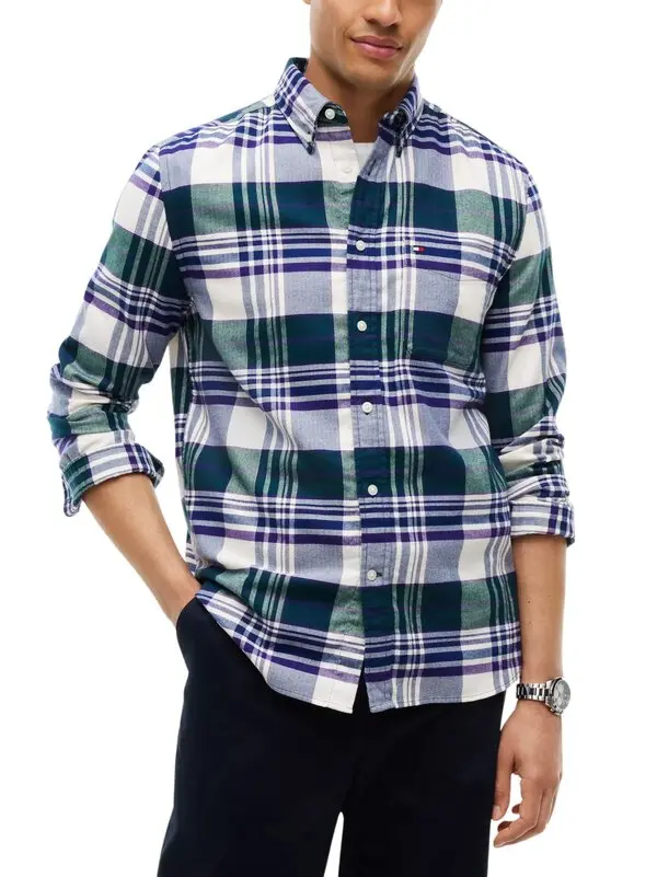 Tommy Hilfiger Regular-fit Plaid Flannel Shirt