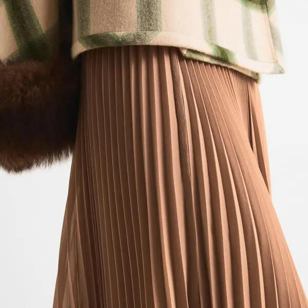 Valentino Garavani High-waisted Pleated Midi Skirt