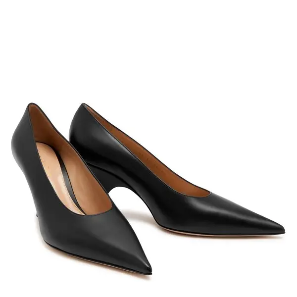 GIANVITO ROSSI Leather Pointed-toe Stiletto Heels