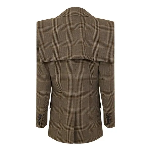 Chloé Plaid Single-breasted Blazer
