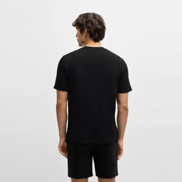 Hugo Boss Waffle T-shirt With Structured Design