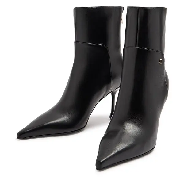 JIMMY CHOO Leather Heeled Ankle Boots