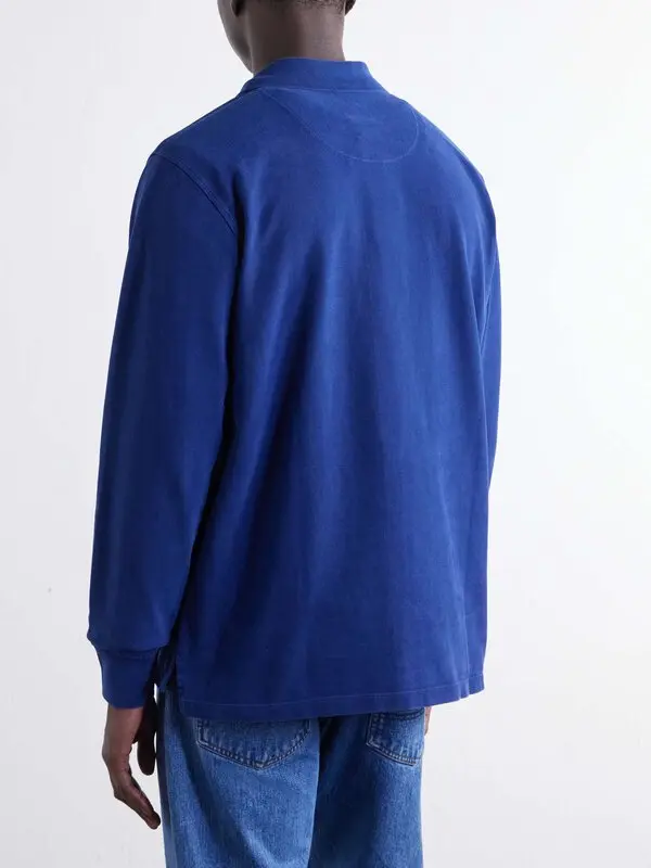 DRAKE'S Dyed Cotton-piqué Polo Shirt