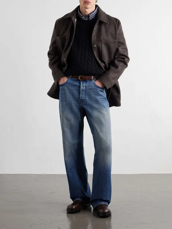 A.p.c. Marcel Wool-blend Felt Overshirt