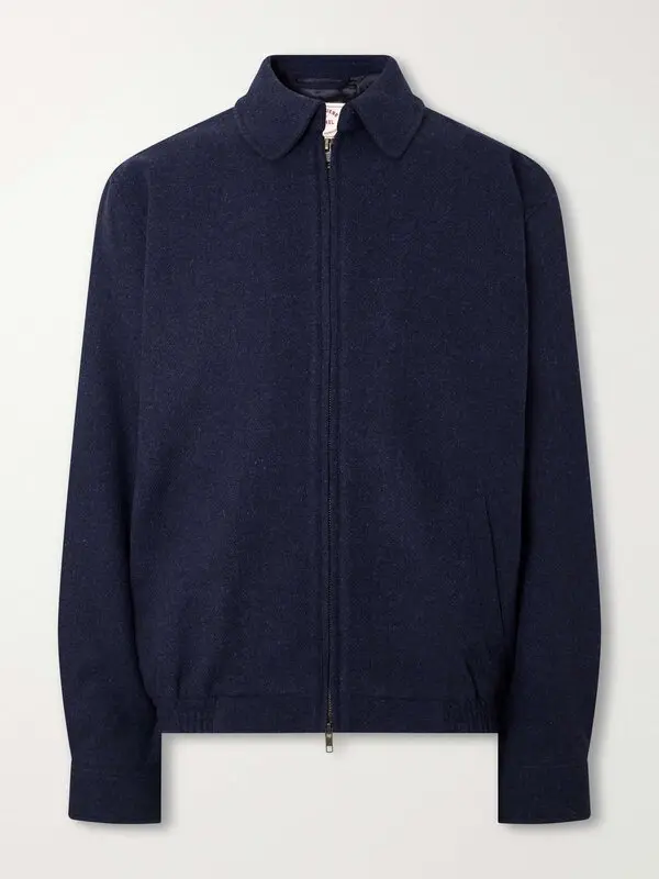 Portuguese Flannel Aurelia Felted Wool Blouson Jacket